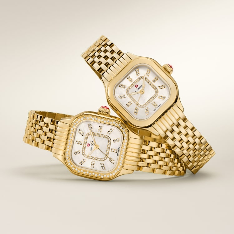 Meggie 18K Gold-Plated Diamond Watch MWW33B000003 - MICHELE®