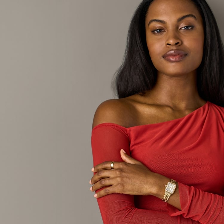 Deco Madison Mini Diamond 18K Gold-Plated Watch MWW06D000173 - MICHELE®